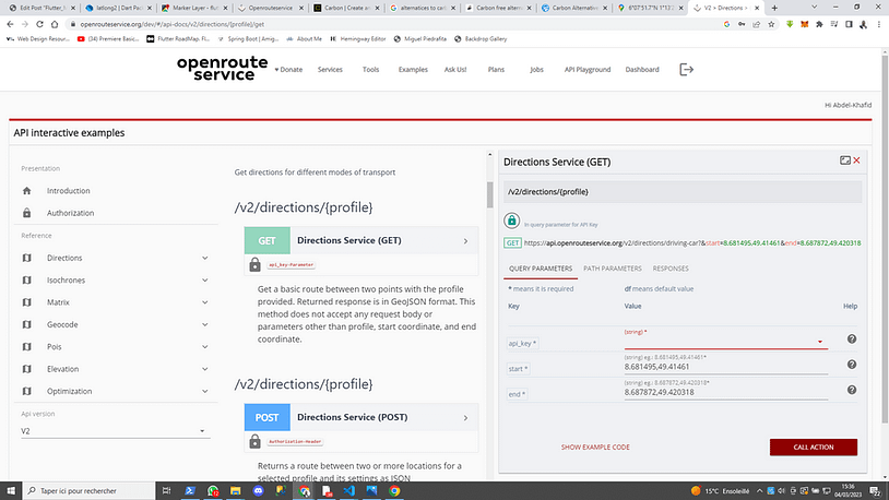 Flutter_Map : Draw Route using OpenRouteService – abdelkhafid Flutter_Map : Draw Route using OpenRouteService – abdelkhafid